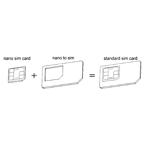 Nano to Standard Sim Card Adapter Tray Converter Holder iPhone 5 4FF to ...