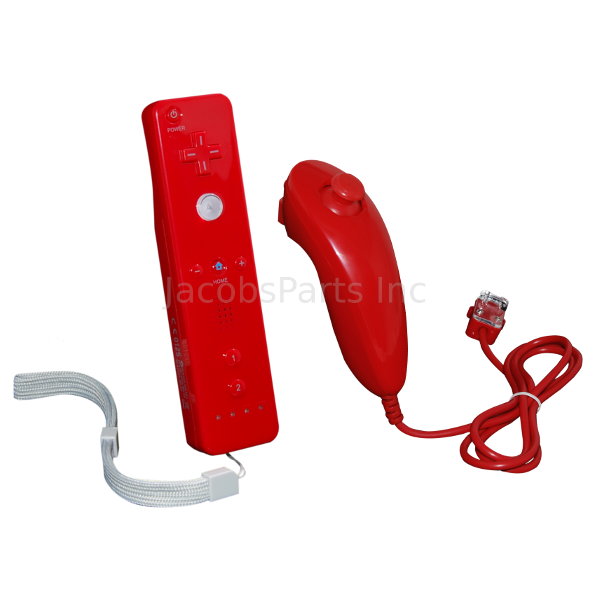Red Remote and Nunchuck Set Bundle for Nintendo Wii - $15.70 ...